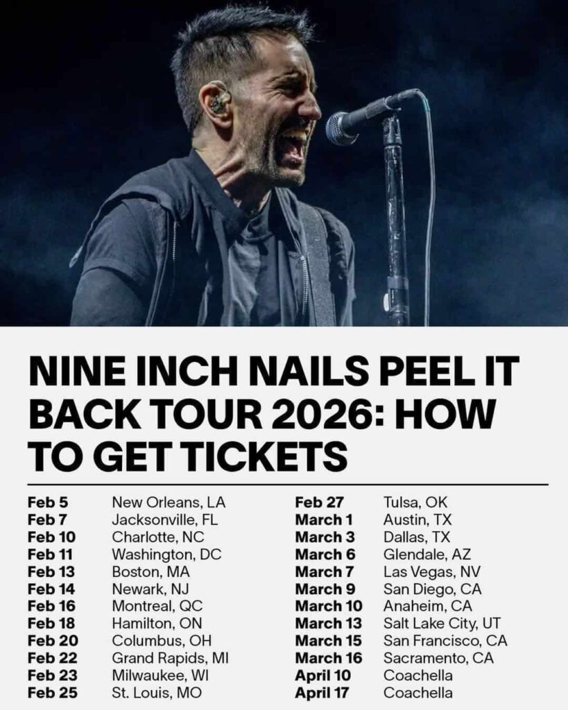 Nine Inch Nails Announce “Peel It Back Tour 2026”: A Dark, Powerful ...