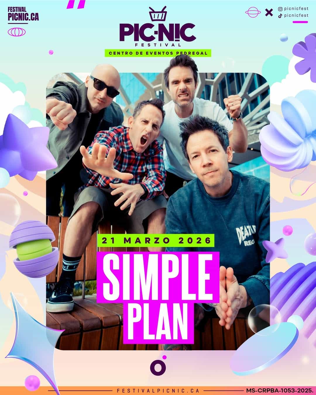 Simple Plan to Play Their First-Ever Show in Costa Rica at Picnic Fest ...